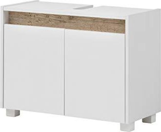 Schildmeyer Waschbeckenunterschrank 148463 Cosmo, 80 x 54,5 x 33 cm (BxHxT), weiß