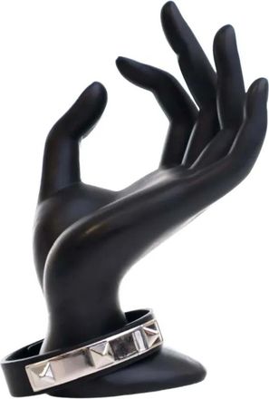 Valentino Garavani 2010-2025 Rockstud Lederarmband - Schwarz