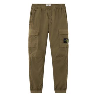 Stone Island Homme, Pantalons, Vert, Taille: W31 Pantalon Cargo Stretch Coton Tela Paracadute