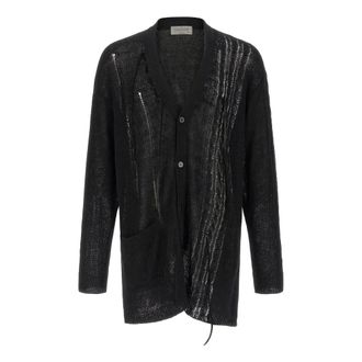 Yohji Yamamoto Herren, Strickwaren, Schwarzk, LGr&ouml;&szlig;e