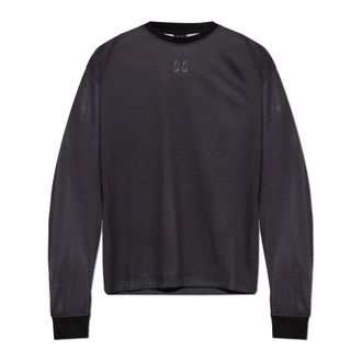 44 Label Group Homme, Tops, Noir, Taille: XL Tee Manches Longues Classique en Mesh