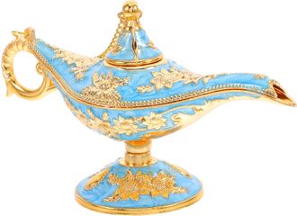 Cabilock Vintage Tischlampe Ornament mit Filigranen Blumenmustern Retro Europäischer Stil Langlebiges Material Elegantes Wohn Schlafzimmerdekor Vielseitige Vin