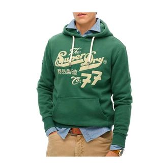 Superdry Bestickter Pullover f&uuml;r t&auml;glichen Komfort - - Sweatshirts & Hoodies - Herren - Gr&uuml;n - M