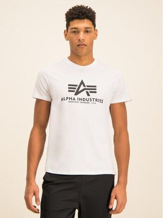 Alpha Industries Alpha Industries T-Shirt Basic 100501 Wei&szlig; Regular Fit