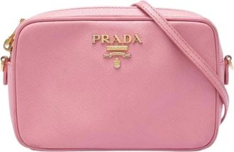 Prada Sac bandouli&egrave;re Saffiano Pre-owned - Femme - Pre-owned - Rose - Taille: ONE Size
