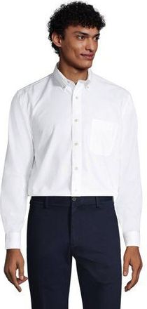 Lands End CLASSIC FIT. Buttondown-Kragen. Oxfordhemd, Herren, Größe:42 89 regular, Weiß, Baumwolle, by Lands End