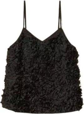 Twinset Femme, Tops, Noir, Taille: 40 FR Floral Detail Top