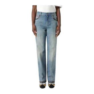 Valentino Blumen Taschen Jeans Damenmode - - Jeans - Damen - Blau - W29
