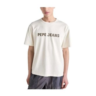 Pepe Jeans London Homme, Tops, Beige, Taille: XL T-shirt beige à manches courtes Sutton