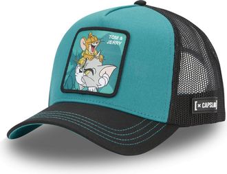 Capslab Tom und Jerry Trucker Cap A-Frame T&uuml;rkis - One-Size