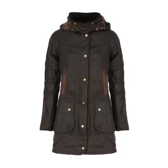 Barbour Klassischer olivfarbener gewachster Baumwollmantel - - Coats - Damen - Gr&uuml;n - L