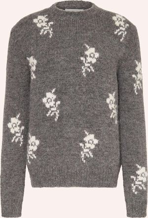 Jil Sander Alpaka-Pullover grau