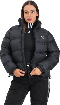 adidas Femme, Vestes, Noir, Taille: 40 FR Doudoune Noire Adicolor