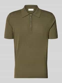 Tiger Of Sweden Regular Fit Poloshirt mit kurzem Rei&szlig;verschluss Modell ORBIT