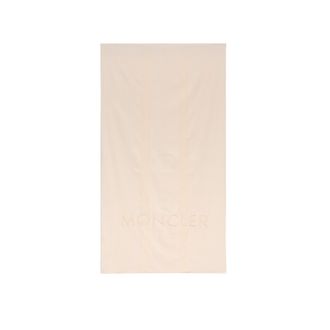 Moncler Moncler Logo Cotton Beach Towel, Men, Beige, Size: One Size