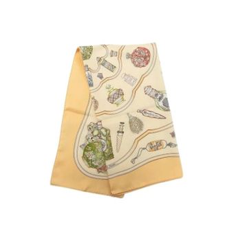 Herm&egrave;s Pre-owned Qu Importe le Flacon Scarf - Femme - Pre-owned - Beige - Taille: ONE Size