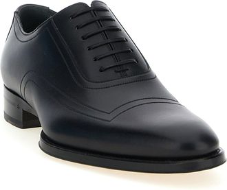 Gucci Leather Lace-Up Oxford - Black