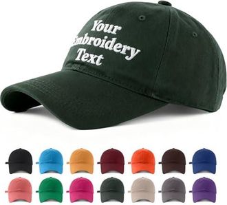 Generic Casquette Personnalisable,Casquette Baseball Homme Femme Personnalis&eacute;e avec Broderie Texte, Chapeau Golf LAlpinisme Tennis Fitness P&ecirc;che (FR/ES, Alpha