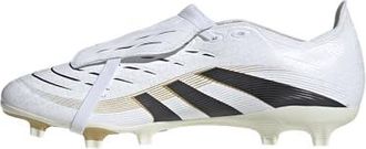 adidas Unisex Chaussure Predator Languette rabattue Terrain Souple/Multi-Surfaces, Cloud White/Core Black/Gold Metallic, 47 1/3