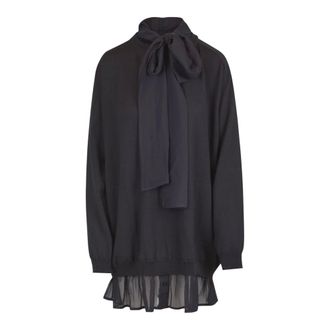 Semicouture Femme, Blouses et Chemises, Noir, Taille: 38 FR Abito Belen