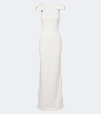 Rebecca Vallance Robe longue Mariee &agrave; broderies