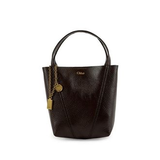 Chlo&eacute; Sac &agrave; main Spin en cuir de veau