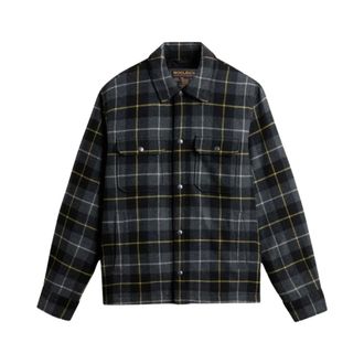 Woolrich Chemise-veste Alaskan &agrave; carreaux - Homme - Vestes - Gris - Taille: M