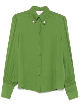 Valentino Garavani blouse en soie - Vert