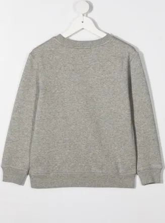 Polo Ralph Lauren Boys Grey Sweatshirt With Logo Cotton Hoods & Sweatshirts