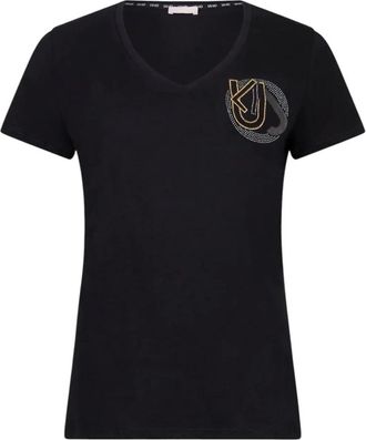 Liu Jo Femme, Tops, Noir, Taille: 44 FR Ta5179 J6040 T-shirt