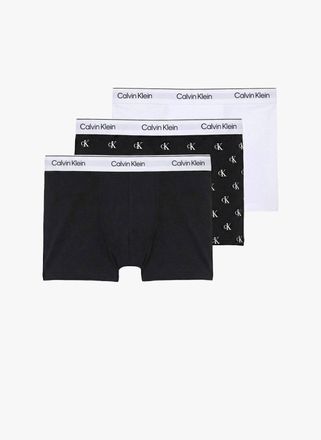 Calvin Klein Lot de 3 boxers en coton m&eacute;lang&eacute;