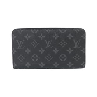 Louis Vuitton Portefeuille Long Monogram Eclipse Pre-owned - Homme - Pre-owned - Noir - Taille: ONE Size