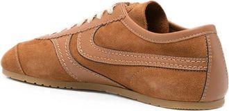 Dries Van Noten Panelled Suede Sneaker - Brown