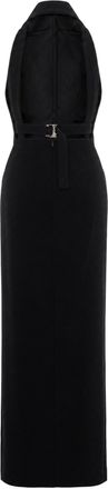 Patrizia Pepe Tuxedo-Inspired Evening Dress - Black