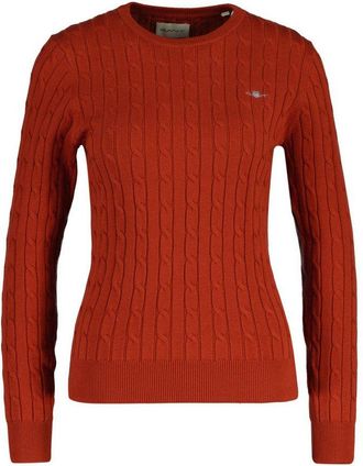 GANT Sweater Damen Strickpullover Baumwolle