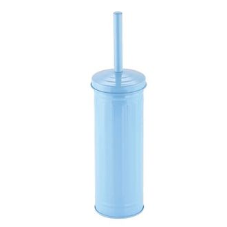 MSV Brosse WC &Eacute;l&eacute;gante avec Support en Acier, Design Moderne et Durable, Id&eacute;ale pour Une Salle de Bain Soign&eacute;e et Fonctionnelle, Habana Bleu Pastel