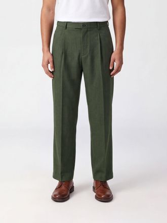 Laneus Pantalon de tailleur large &agrave; pinces en laine