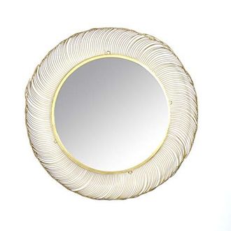 CRIBEL Modell Dish Goldener Metallspiegel, Metall, Diametro 84 cm