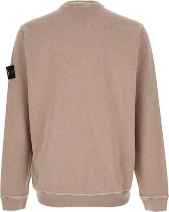 Stone Island Tech Fabric Fleece Sweatshirt - Beige