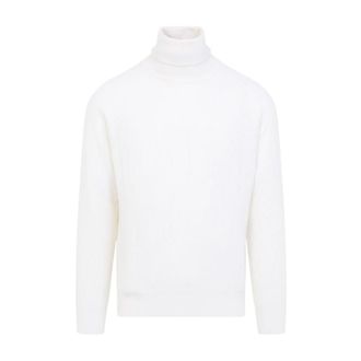Canali Rippstrick-Rollkragenpullover - - Knitwear - Herren - Wei&szlig; - L