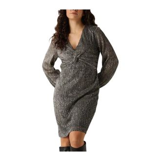 Aaiko Mesh Mini Kleid - - Dresses - Damen - Grau - XL