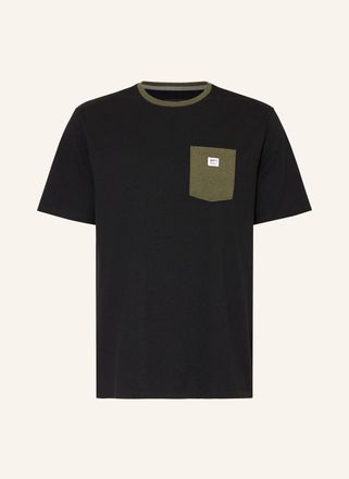 Patagonia T-Shirt Shop Sticker Pocket Responsibili-Tee schwarz