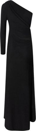 Pinko Pinko, Femme, Robes, Noir, Taille: 36 FR Robe Longue Asym&eacute;trique