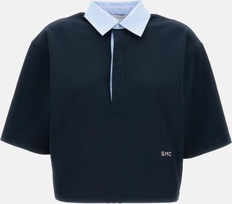 Stella McCartney Piquet Polo Cropped T-shirt