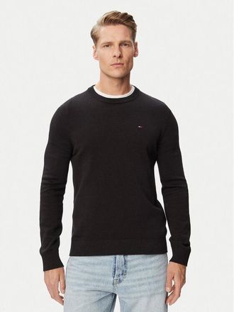 Tommy Jeans Pullover Essential DM0DM22853 Schwarz Slim Fit