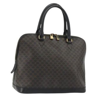 Celine Sac &agrave; main vintage Macadam Pre-owned - Femme - Pre-owned - Noir - Taille: ONE Size