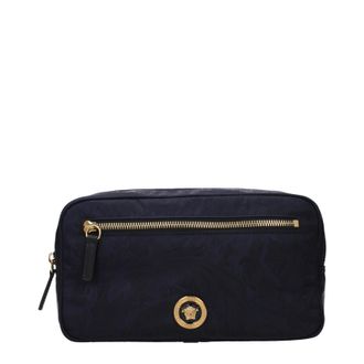 Versace Sacs Et Sacs Banane Homme Tissu Bleu/Bleu Marine