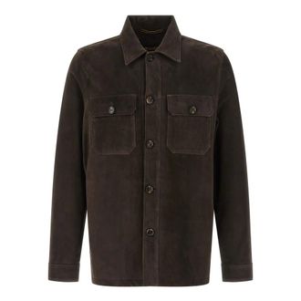 Moorer Homme, Vestes, Brun, Taille: XL Klaus Overshirt