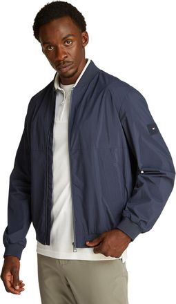 Tommy Hilfiger Herren Bomberjacke Branded mit Baseballkragen, Blau (Desert Sky), XXL