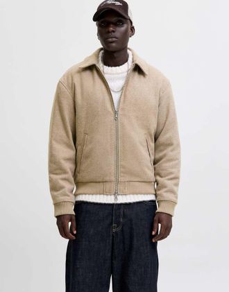 Jack & Jones Bomber - Gr&egrave;ge-Brown